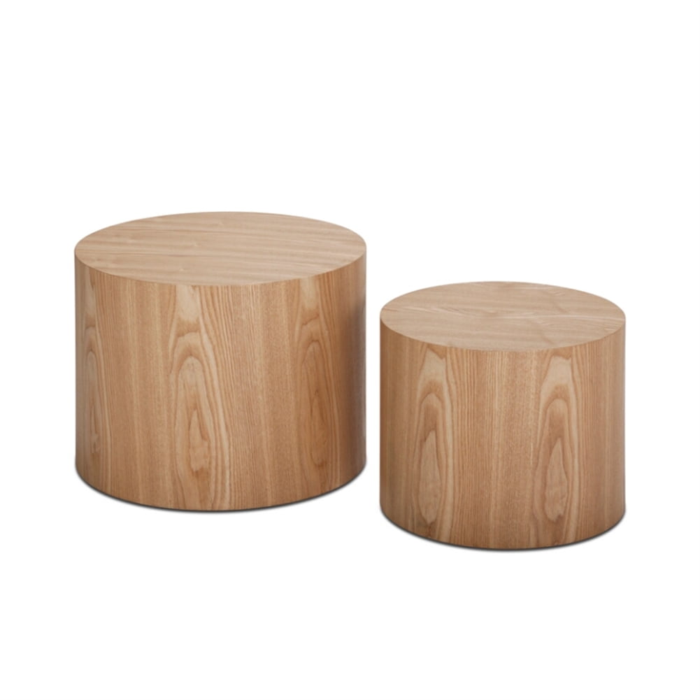 Accreate Round Coffee Table Set Of 2, End Table for Living Room ...