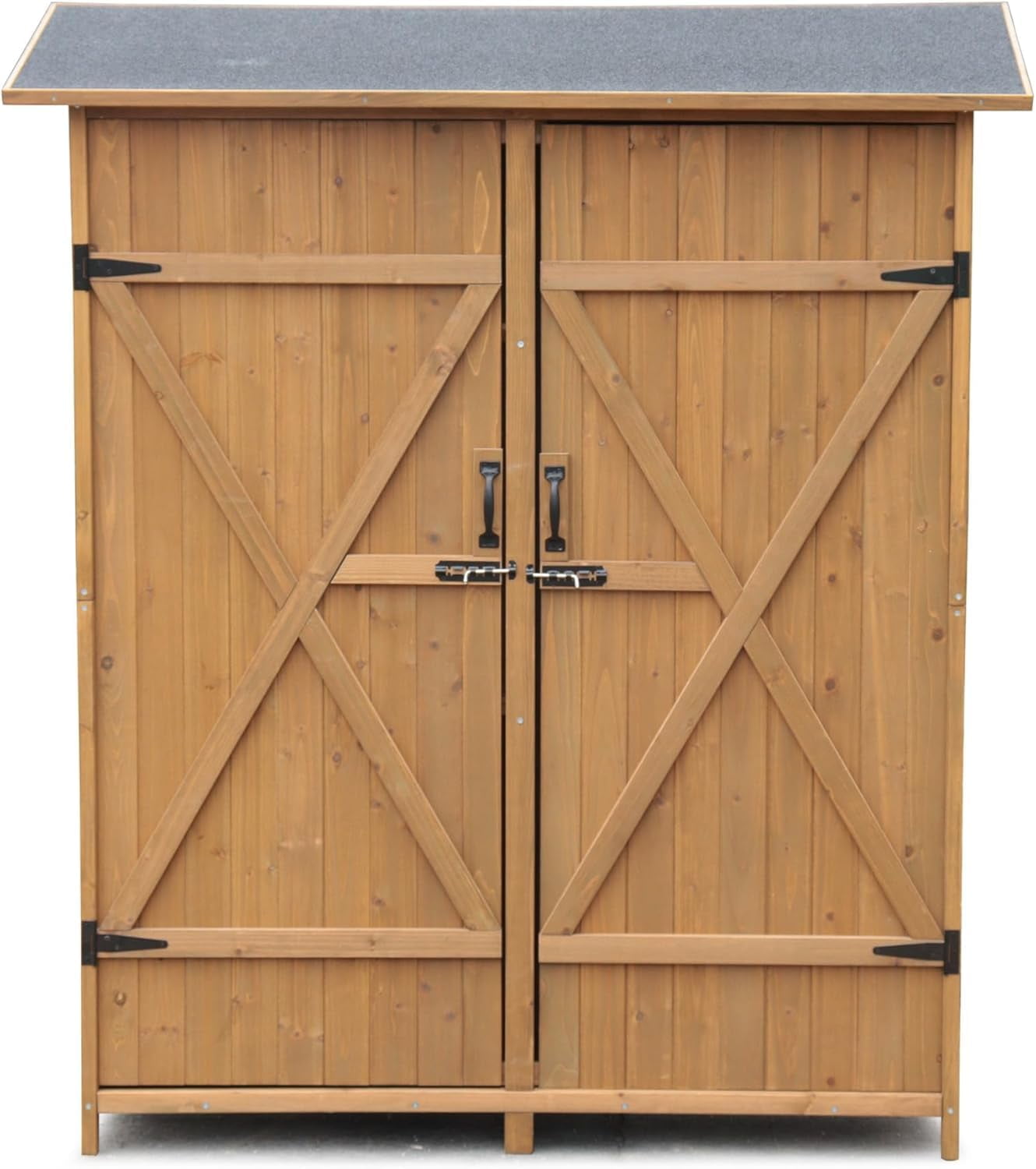 Accreate Shed Outdoor Storage Cabinet, Wooden Garden Sheds, Outside ...