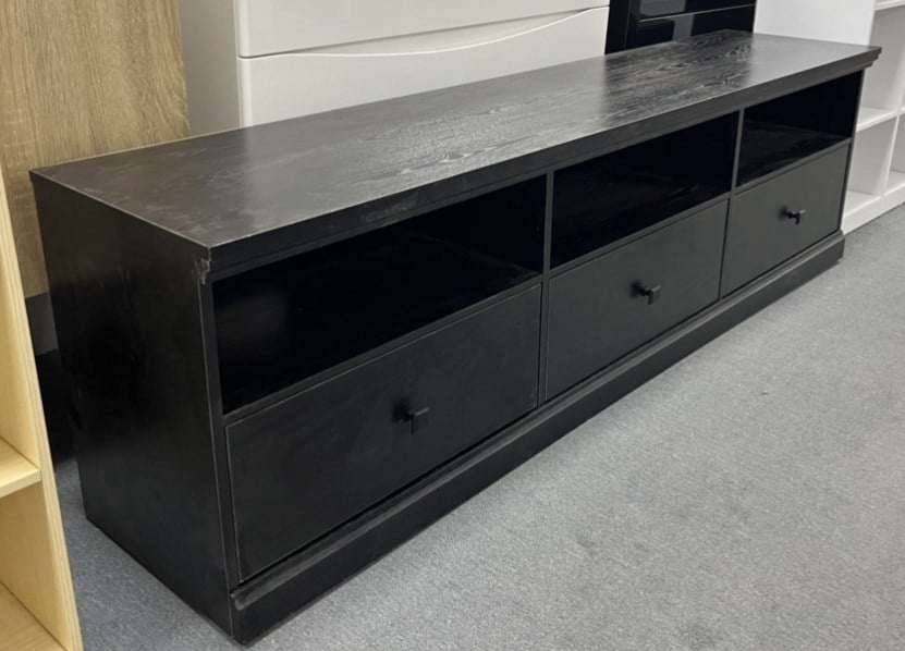 Accreate TV Stand for 75 Inch TV, Mid-Century Modern Entertainment ...