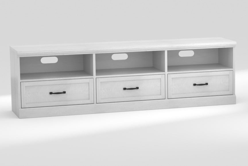 Accreate TV Stand for 75 Inch TV, Mid-Century Modern Entertainment ...