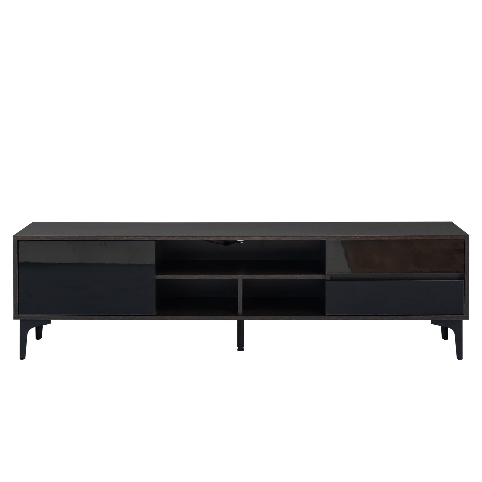 Accreate TV Stand Entertainment Center TV Cabinet with LED Remote ...