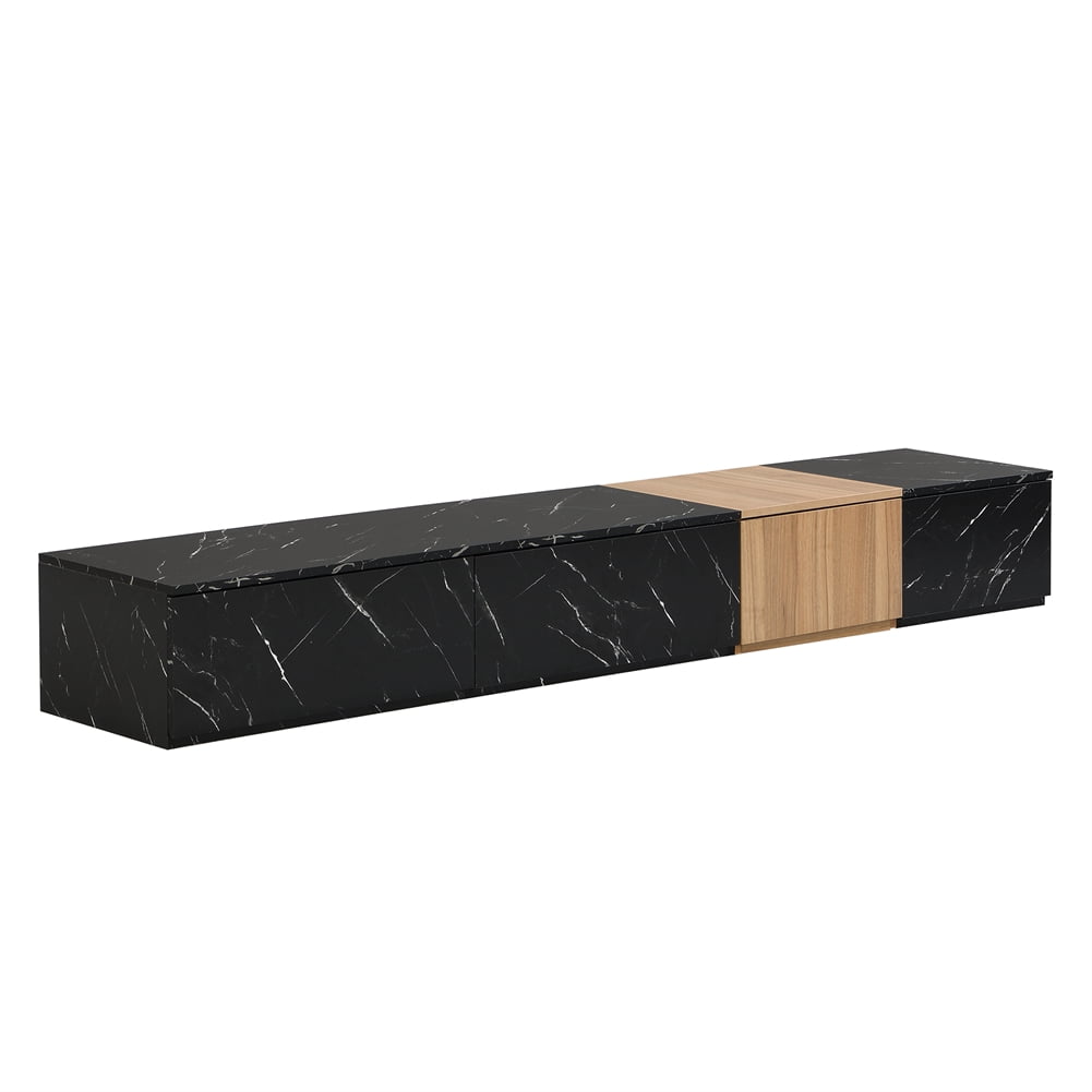 Accreate TV Stand for TVs Up To 88", Modern TV Console with Marble ...