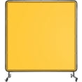 Accreate Yellow Welding Curtain with Frame – Flame Retardant Vinyl ...