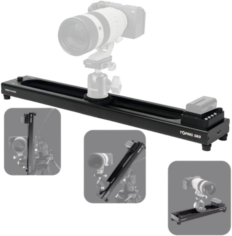 Accsoon TOPRIG-S60 Camera Slider Motorised Video Sledge Electric Sledge is Suitable for SLR ...