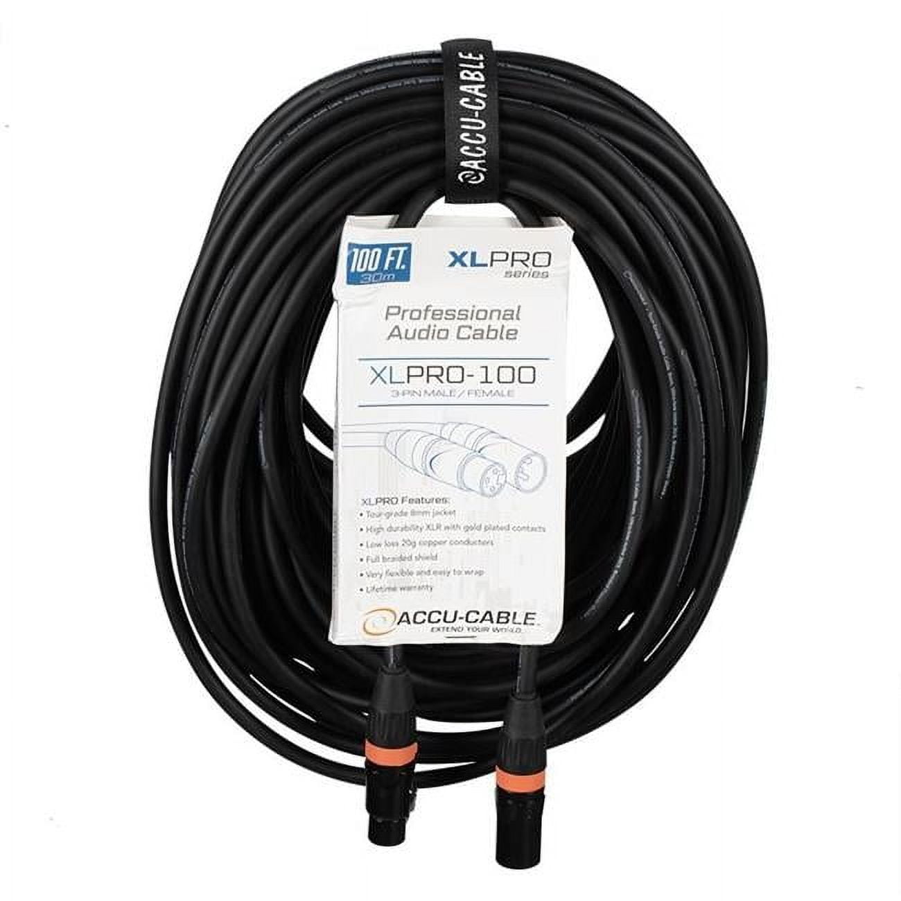 Accu Cable XLP100 100 ft. XLPRO-100 Pro Audio Cable - Walmart.com