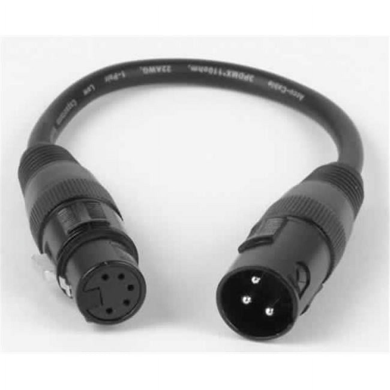 Accu Cable AC3PM5PFM 3 Pin Male XLR to 5 Pin Female XLR Turnaround ...