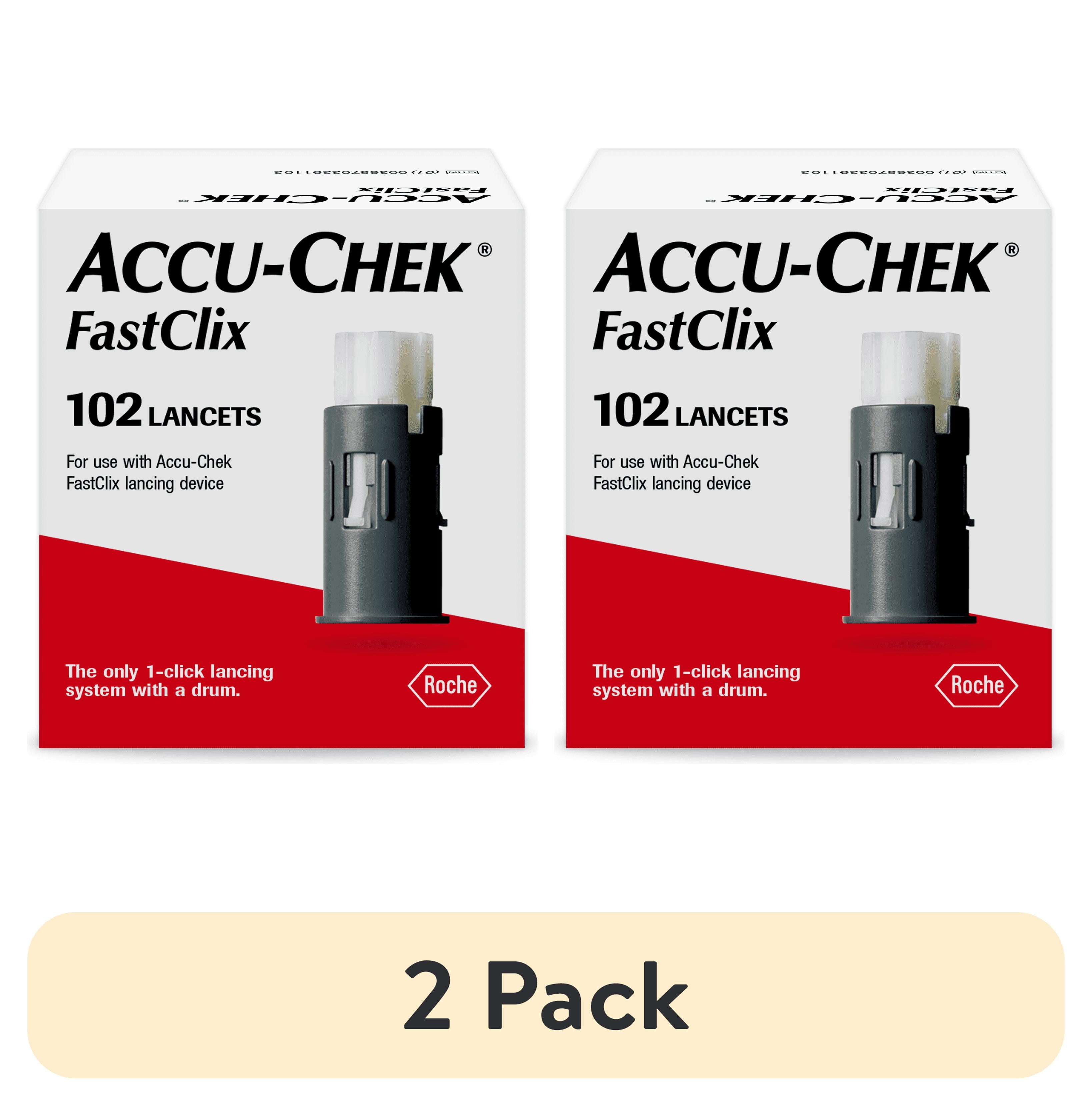 (2 pack) Accu-Chek FastClix Lancet for Lancing Device Needle Multiple ...