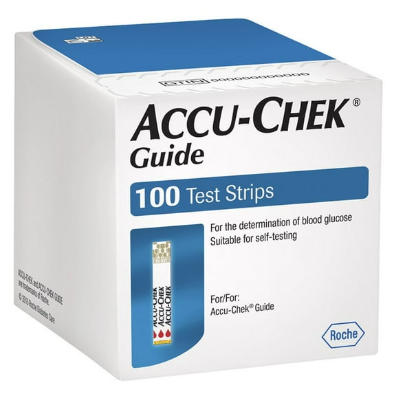 Accu-Chek Guide Blood Glucose Test Strip Tiny 0.6 microliter drop (Box ...