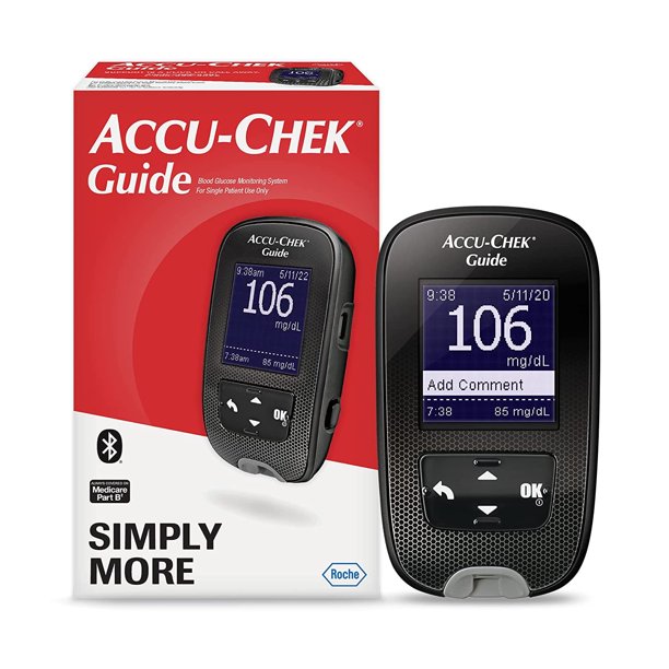 Accu-Chek Glucometer - Guide Diabetes Meter for Blood Glucose ...