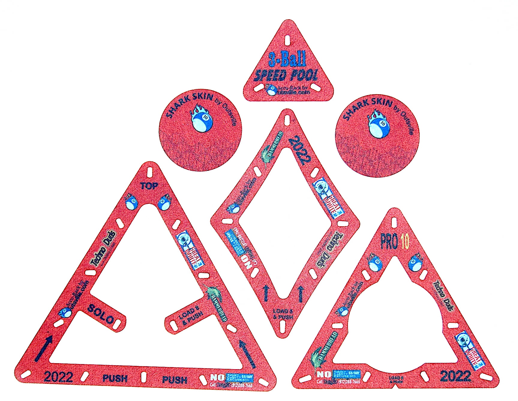 Accu-Rack Template Set - Red - Walmart.com