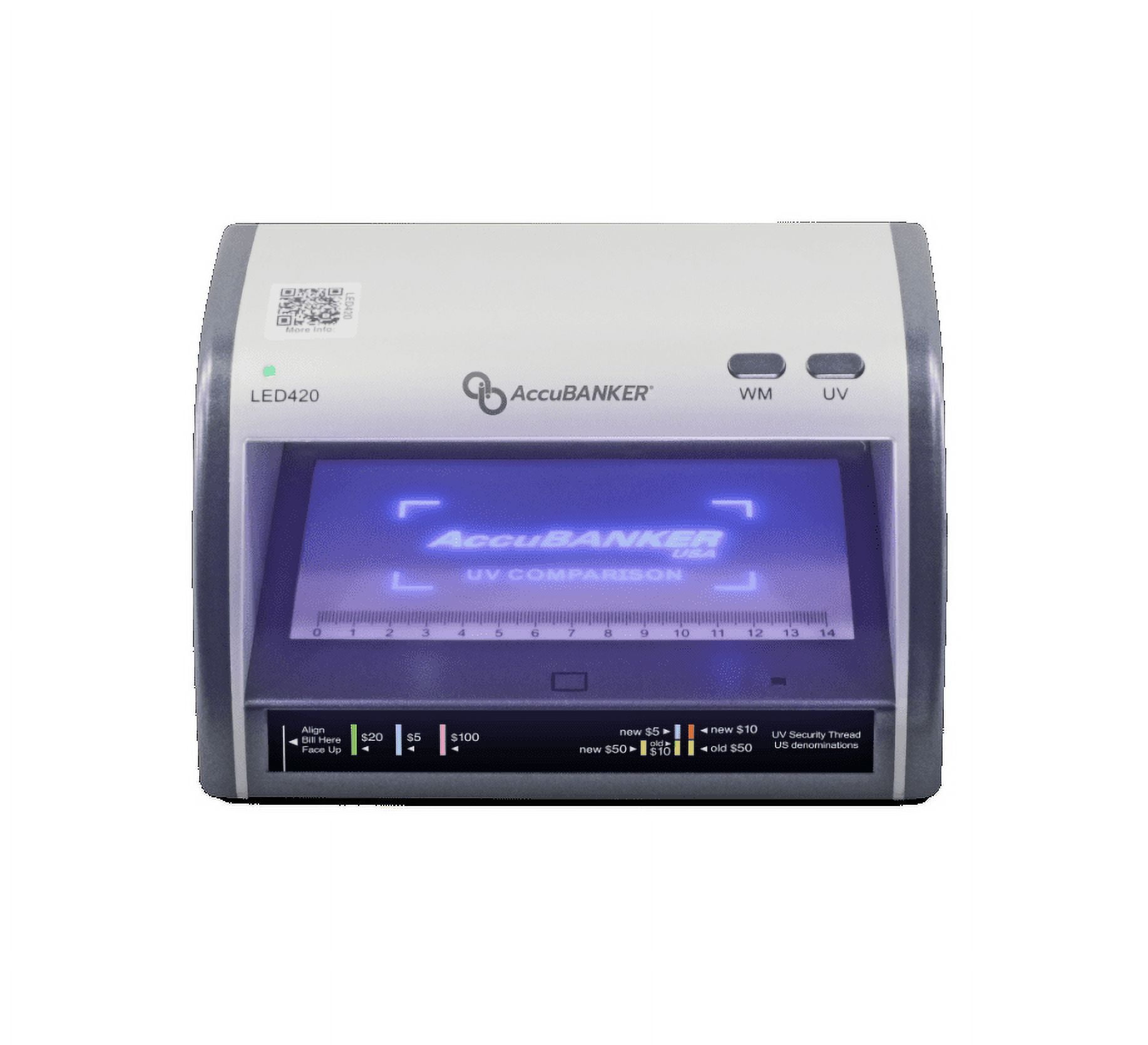 AccuBANKER Cash + Card Counterfeit Detector LED420 Money Checker with ...