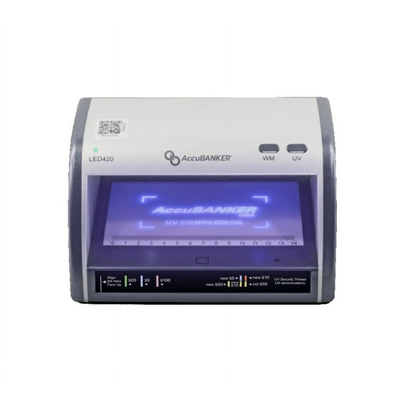 AccuBANKER Cash + Card Counterfeit Detector LED420 Money Checker with ...