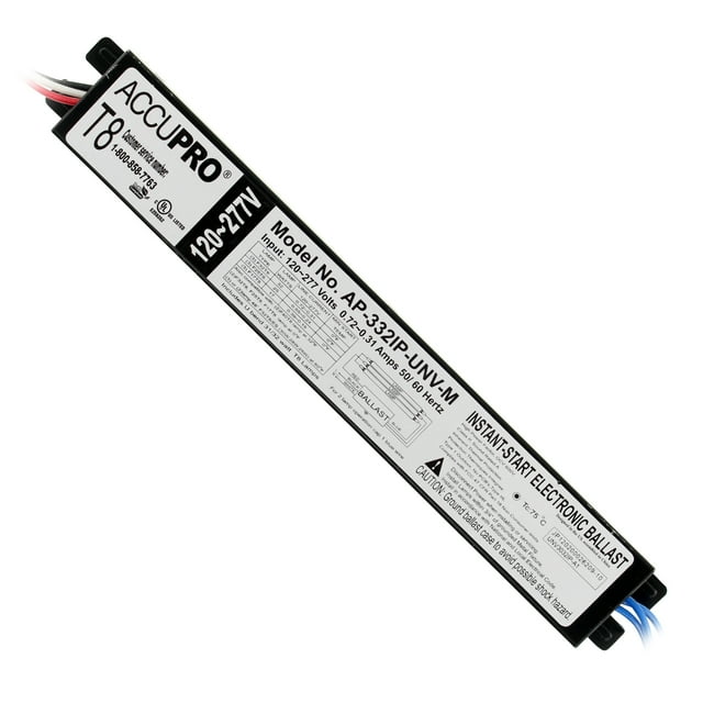 AccuPro Instant-Start Electronic Ballast for Fluorescent Linear Tube, 3 ...
