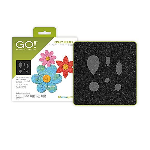 AccuQuilt GO! Crazy Petals Accurate Fabric Cutting Die with Multiple ...