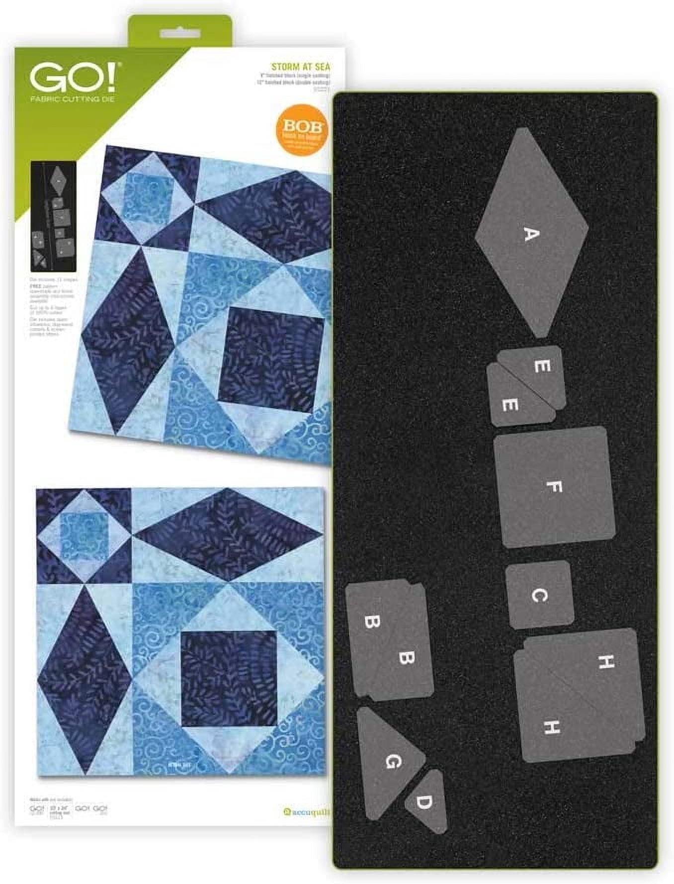 AccuQuilt GO! Storm at Sea Accurate Finished Fabric Cutting Die with ...