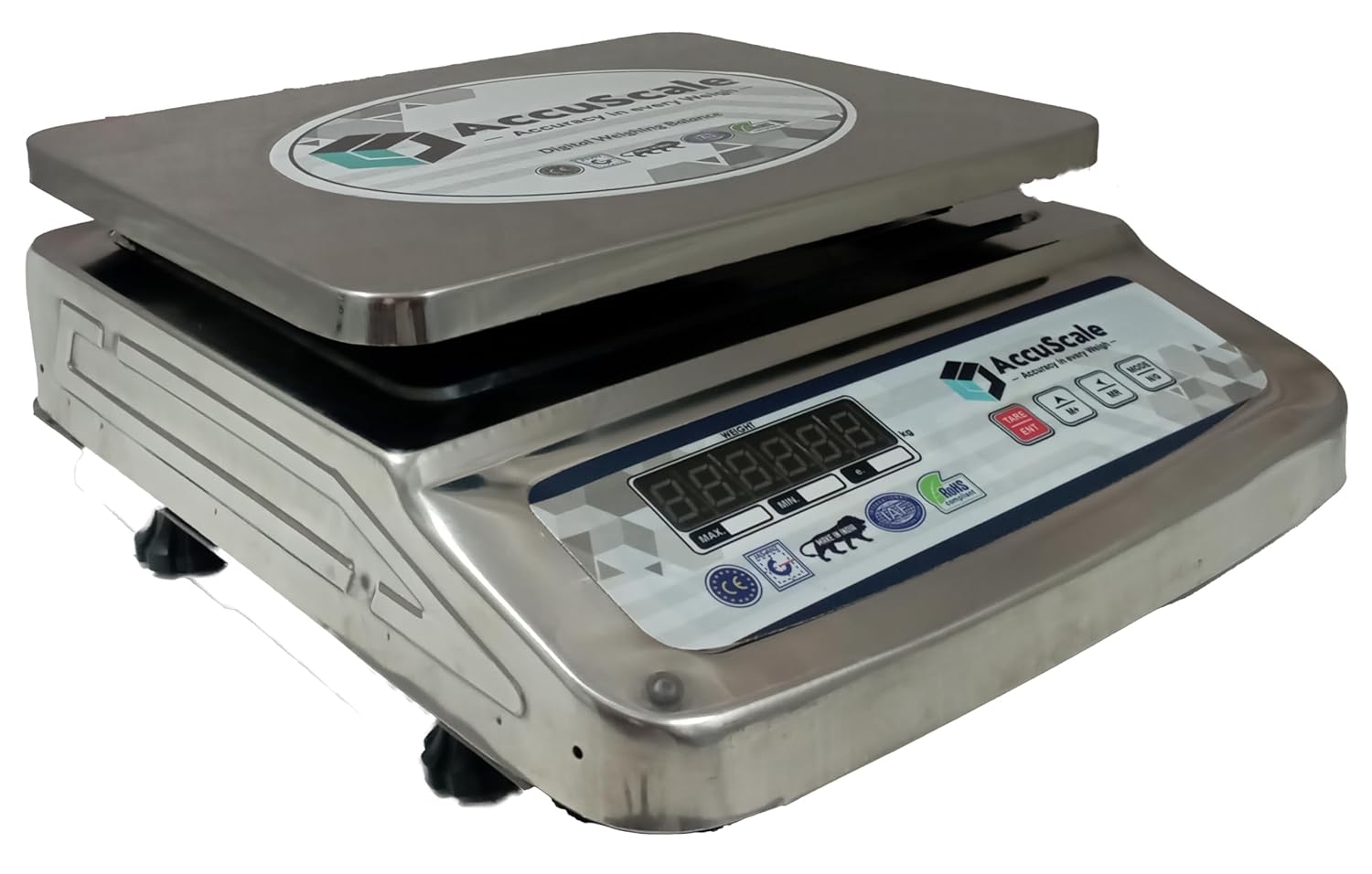 AccuScale AS01 Capacity 30kg x 2g Accuracy Stainless Steel Digital ...