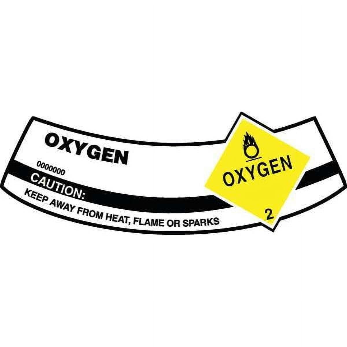 Cylinder Label, 2 in H, 5 1/4 in W, Vinyl, Arch, English, MCSLOXY ...
