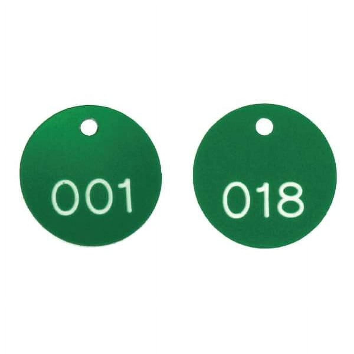 Accuform Engraved Numbered Tags,Plastic,PK100 TDG300GN - Walmart.com