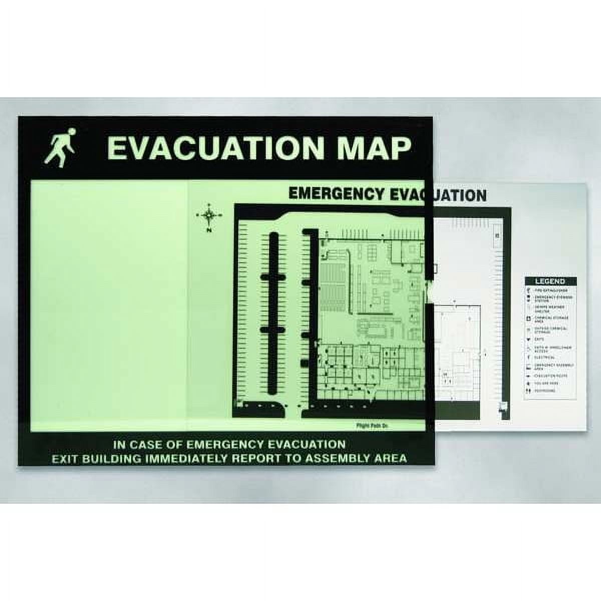 Accuform Evacuation Map Holder,13 9/16" H DTA202 - Walmart.com