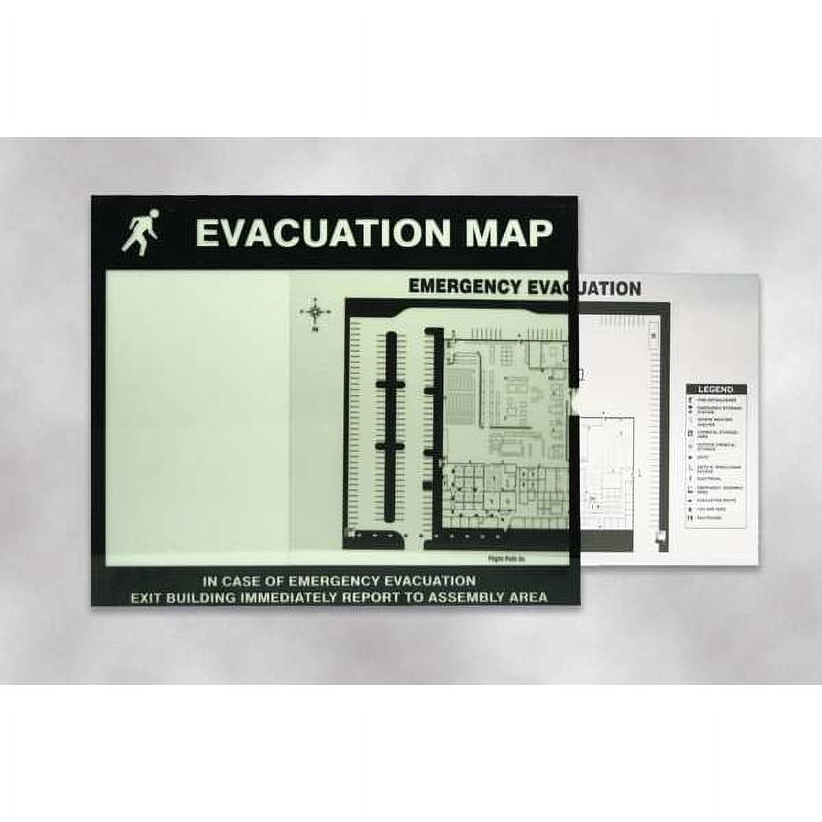 Accuform Evacuation Map Holder,16 1/8" H DTA204 - Walmart.com