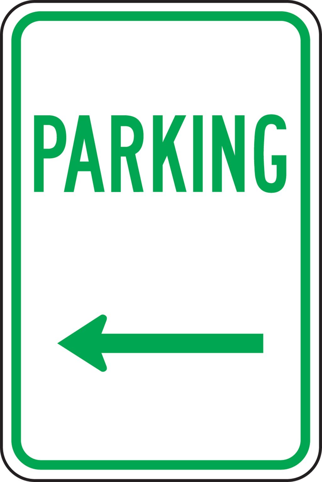 Accuform FRP225RA Traffic Signs Designated Parking & Safety PARKING ...