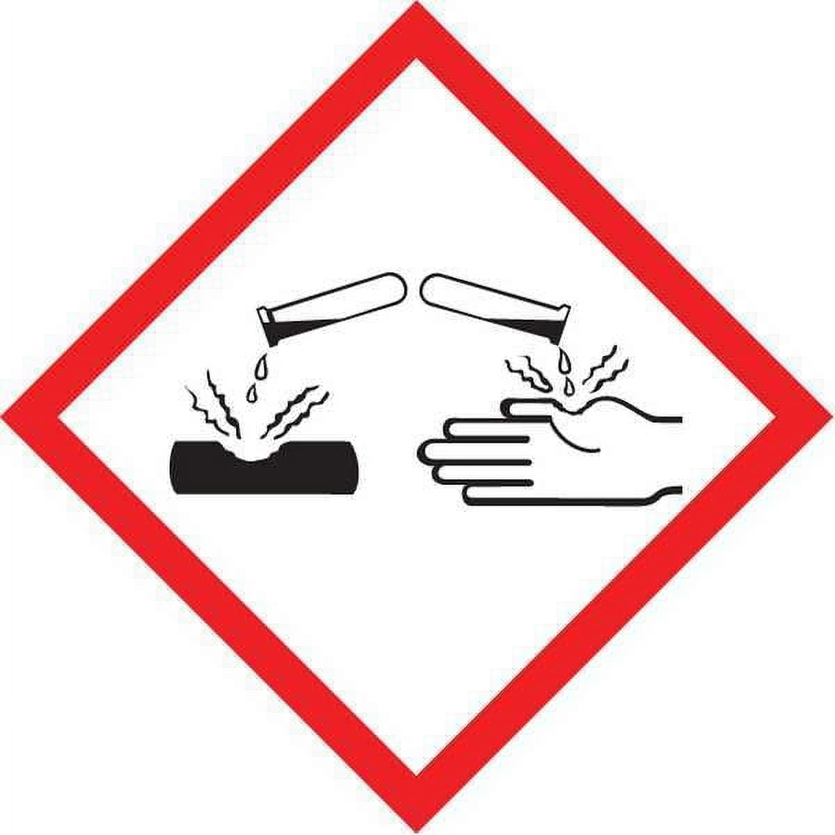 Accuform Label, Corrosive, 1x1In, Ctd Paper, 250 Roll LZH604PS2 ...