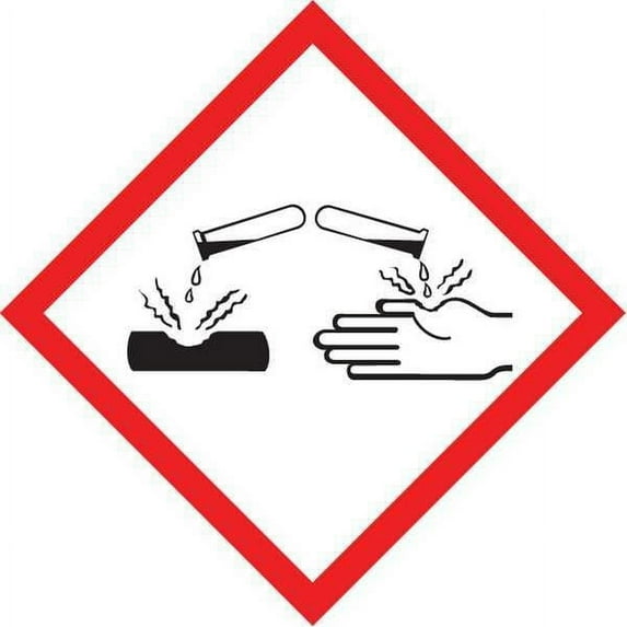 Accuform Label, Corrosive, 1x1In, Ctd Paper, 250 Roll LZH604PS2 ...