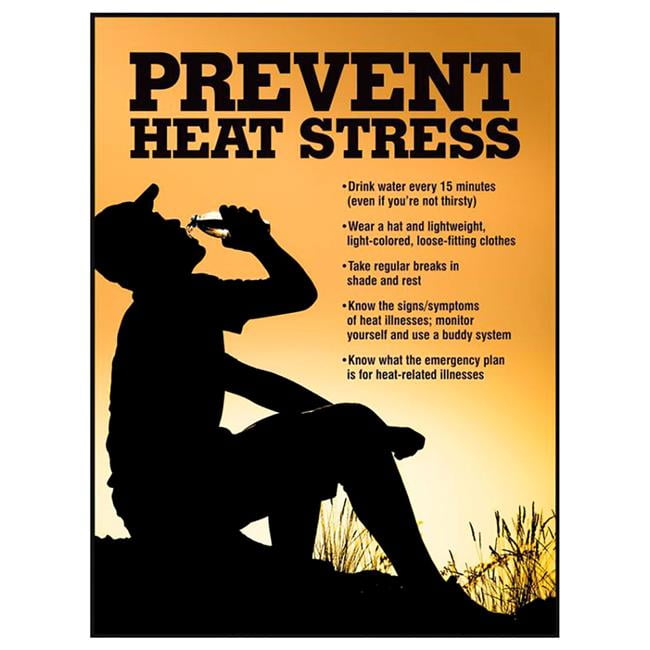 Accuform Manufacturing 672155 SP125033 Safety Poster - Prevent Heat ...