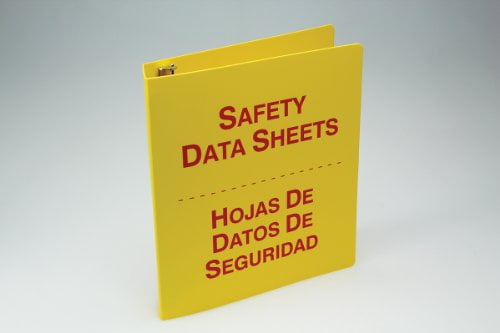 Accuform SBZRS641 Spanish Bilingual Safety Data Sheets (SDS) Binder, 3 ...