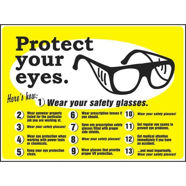Accuform Safety Poster,17 in x 22 in,Plastic SP124478L - Walmart.com