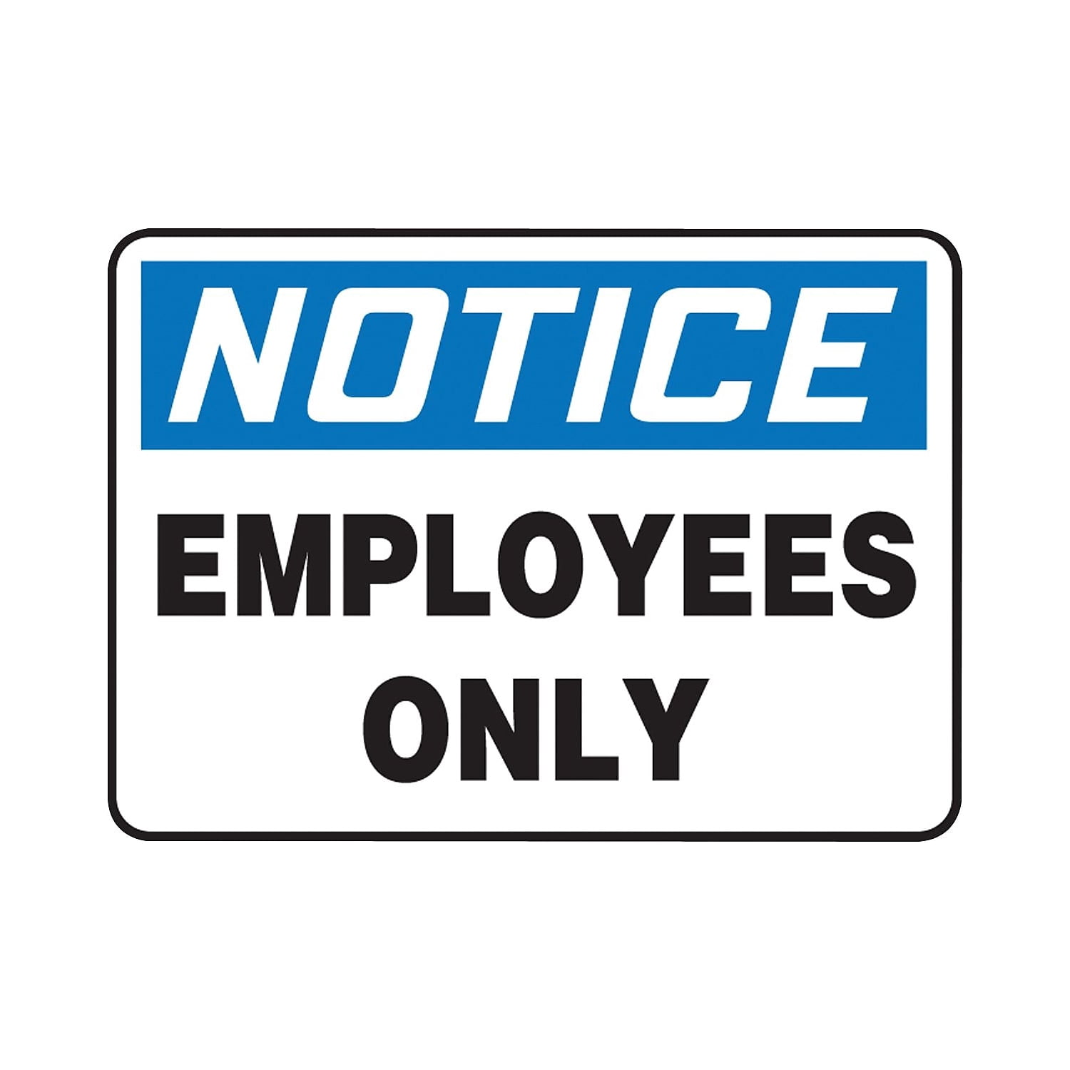 Accuform Signs Safety Sign Notice 7 X 10 MADC803VS - Walmart.com