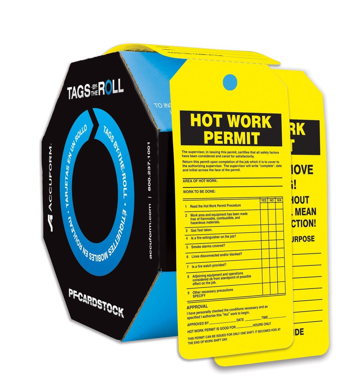 Accuform Signs TAR706 Tags By-The-Roll Inspection and Status Record ...