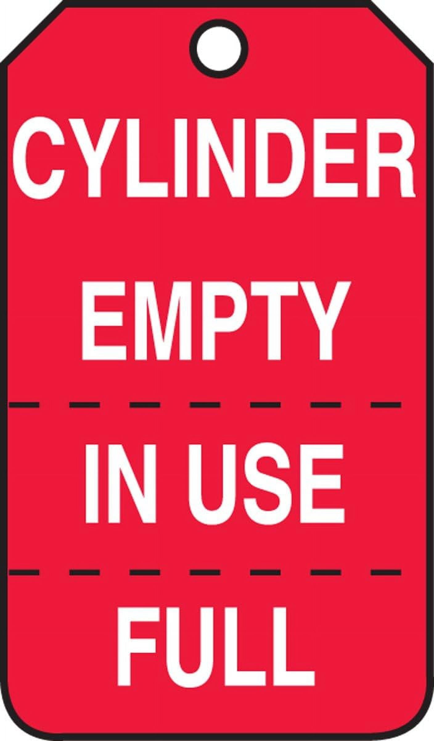 AccuformNMC Gas Cylinder Tags, 25 Pack Perforated, Cylinder Status Tags ...