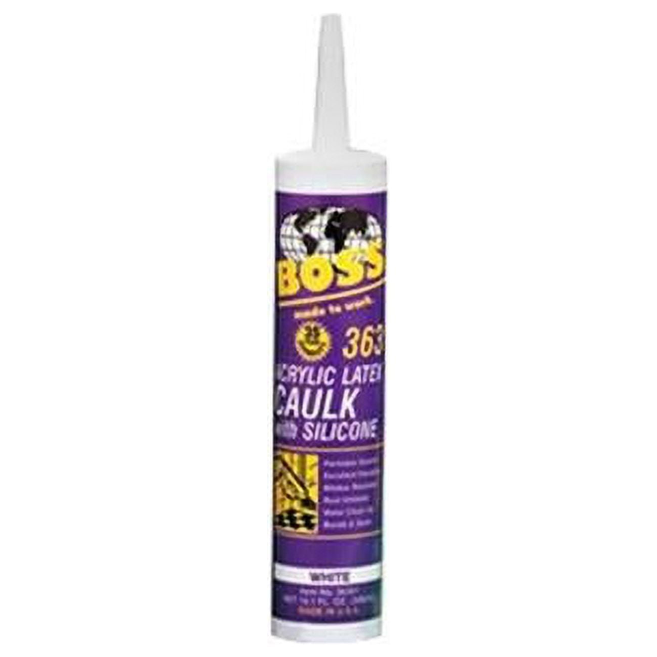 Accumetric 142294 10 oz Boss 363 50 Year Acrylic Latex Non-Sag Sealant ...