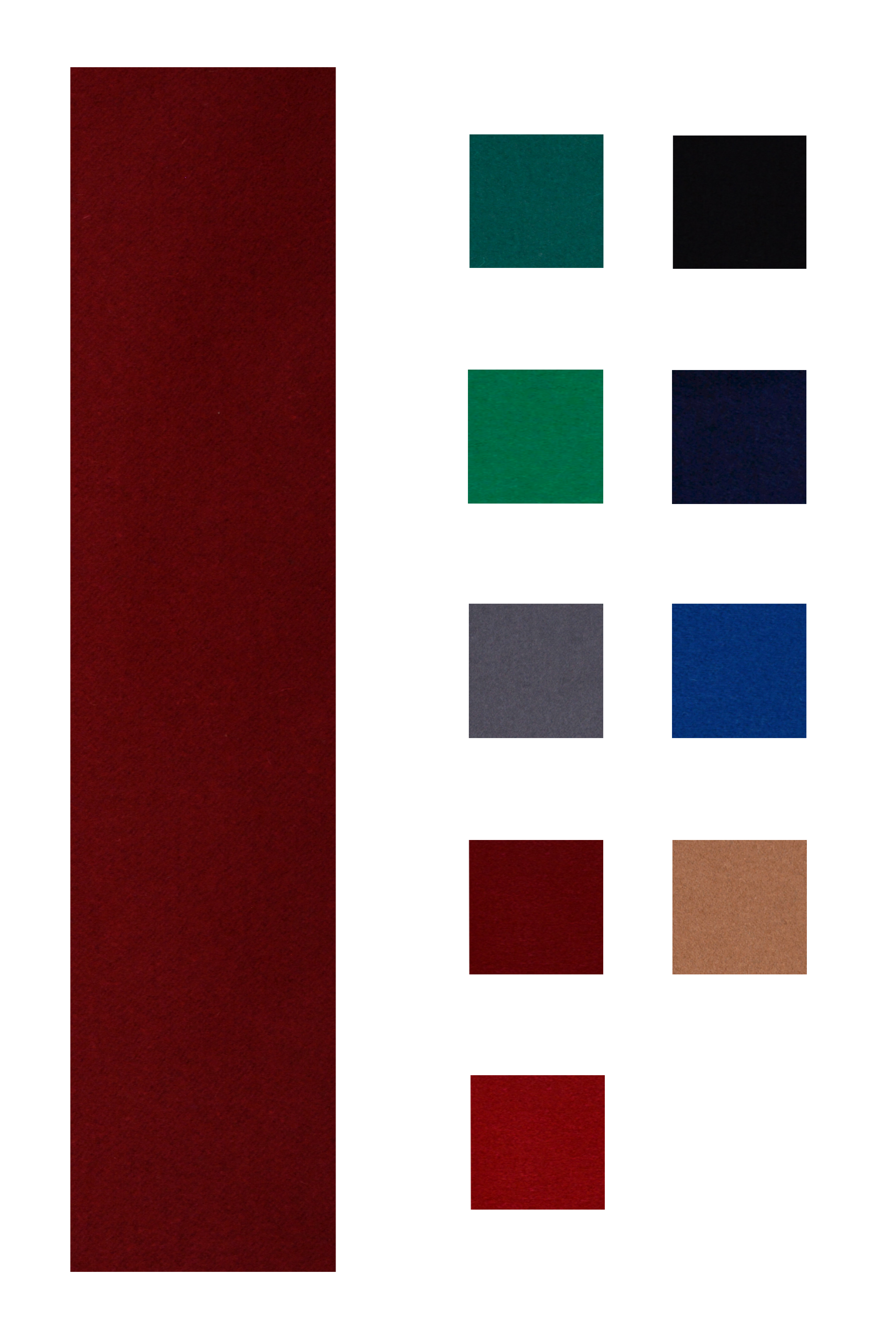 Accuplay 19 oz Pre Cut Pool Table Felt - Billiard Cloth Burgundy for 9 ...