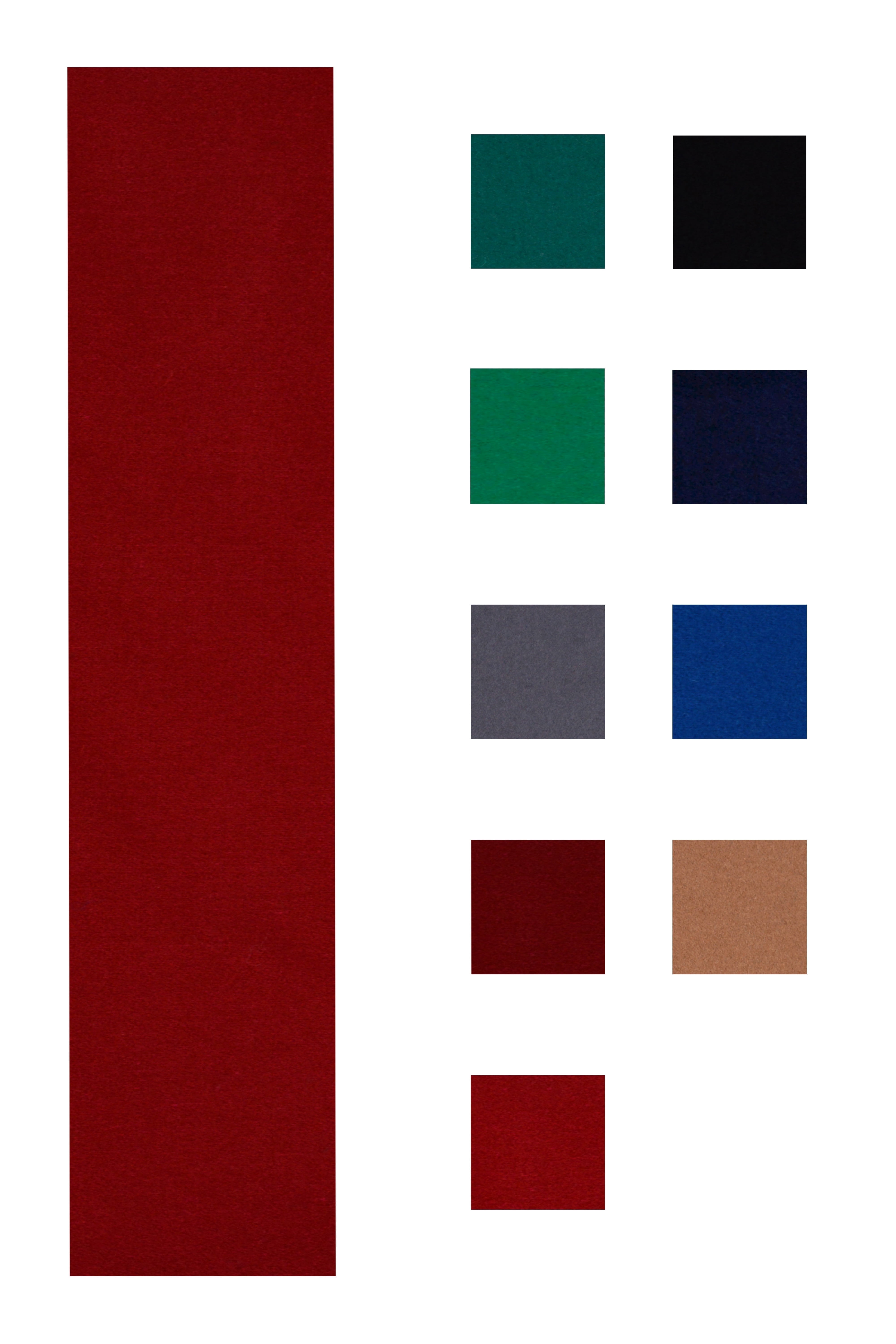 Accuplay 19 oz Pre Cut Pool Table Felt - Billiard Cloth Red for 9 ...