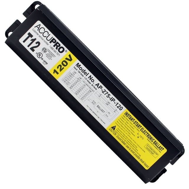 Accupro AP-275-IP-120 2-Lamp 96W T12 F96T12 Fluorescent Ballast, 120V ...