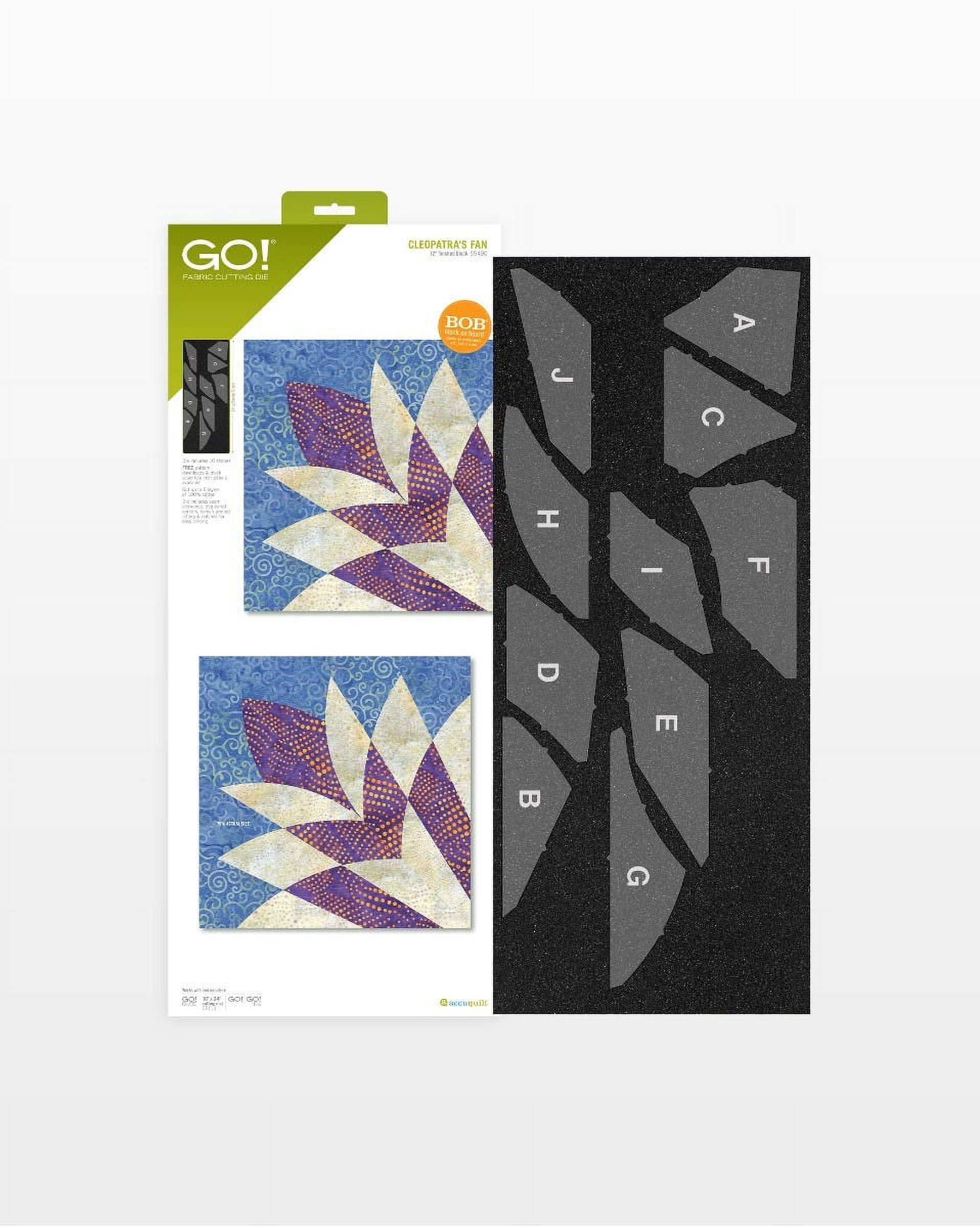 Accuquilt GO! Cleopatra's Fan-12" Finished Die, Quilt Block ...