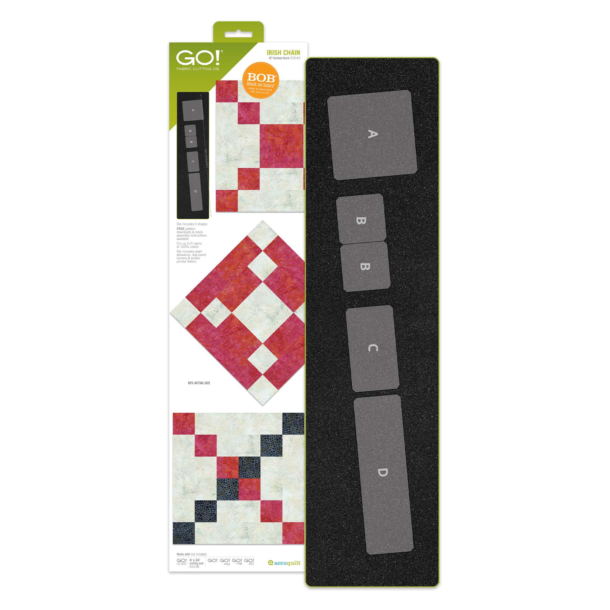 Accuquilt GO! Irish Chain-10" Finished Die - Walmart.com