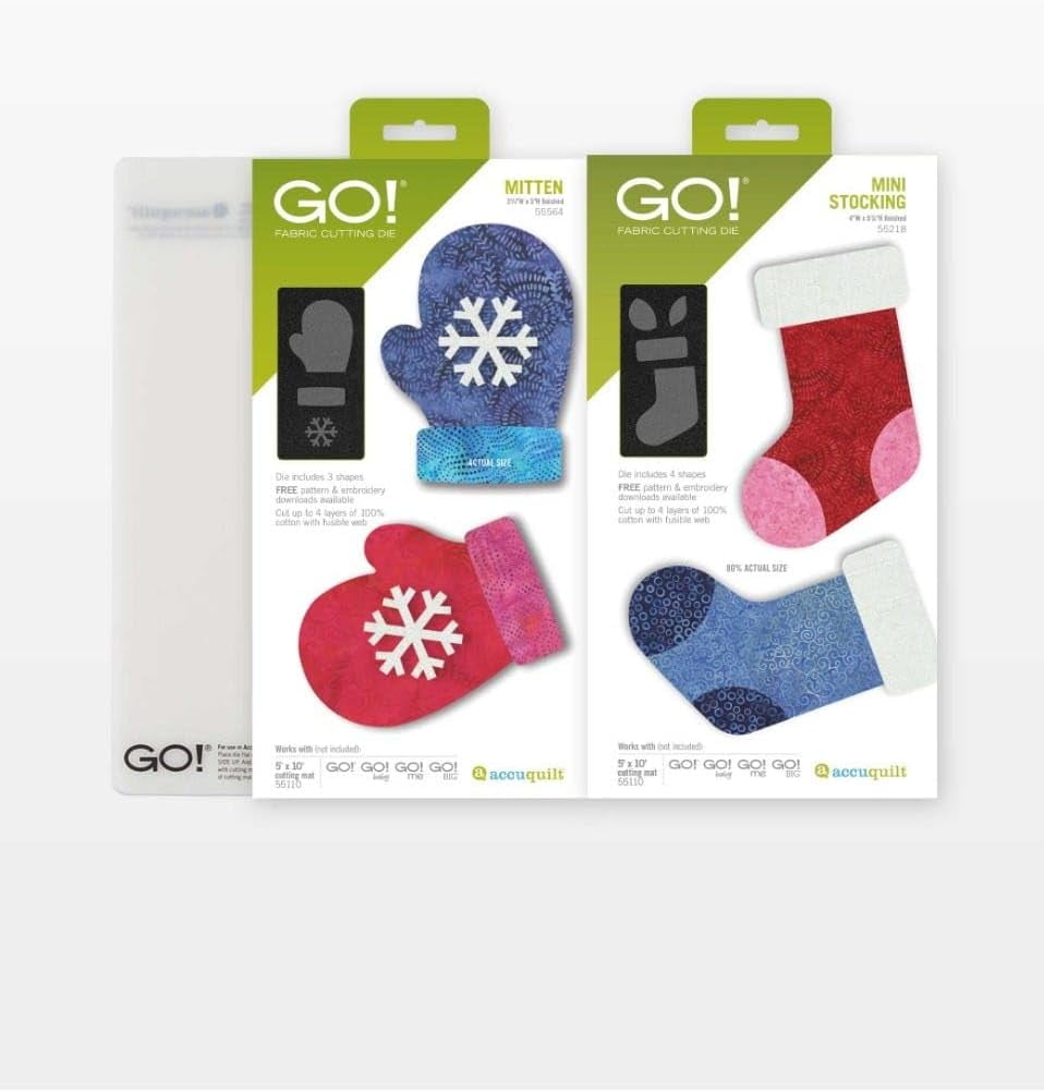 Accuquilt GO! Mini Stocking & Mitten Die Bundle - Walmart.com
