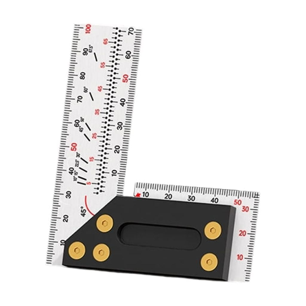 Accuracy 90° Right Angles Layout Square Steel Marking Rulers with Clear ...