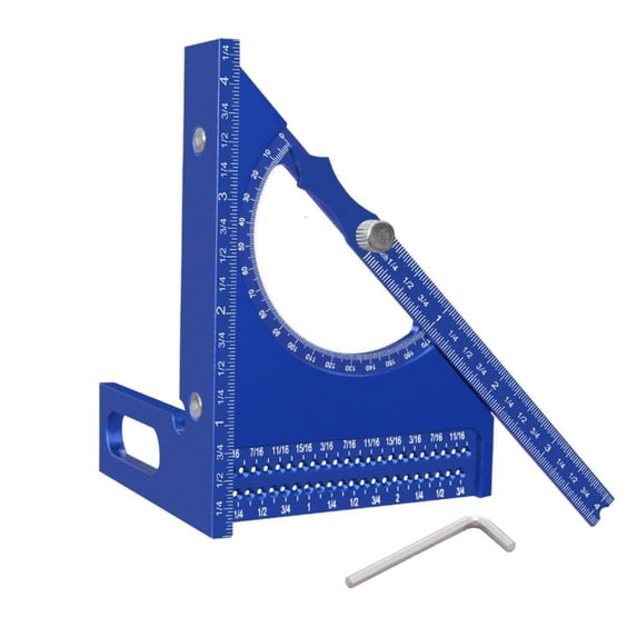 Accuracy Adjustable Aluminum Alloy Carpentry Protractor 180 Degree ...