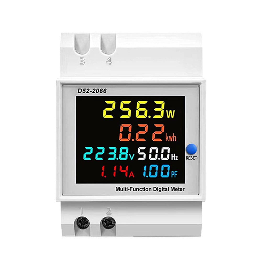 Accuracy D52-2066 Guide Rail Meter - Measure Voltage, Current, Power ...