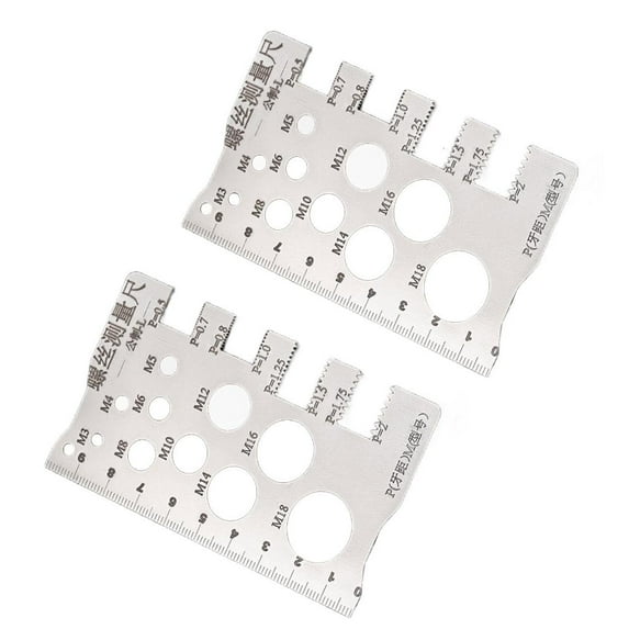 Accuracy Engineered Screw Gauges Screw Measuring Device 2pcs for Lab ...
