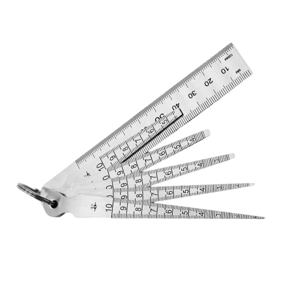 Accuracy Machinist Gaps Measuring Tool Small Taper Feeler Gauge Clear ...