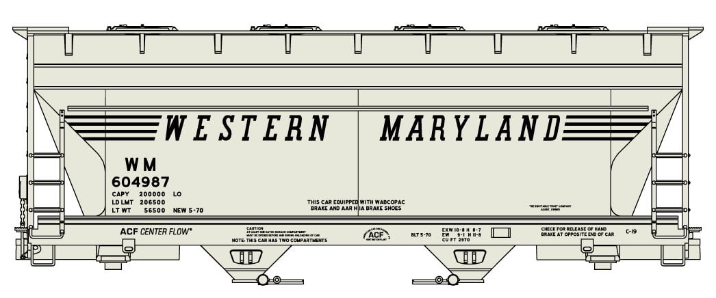 Accurail ACF 2-Bay Covered Hoppers - Walmart.com