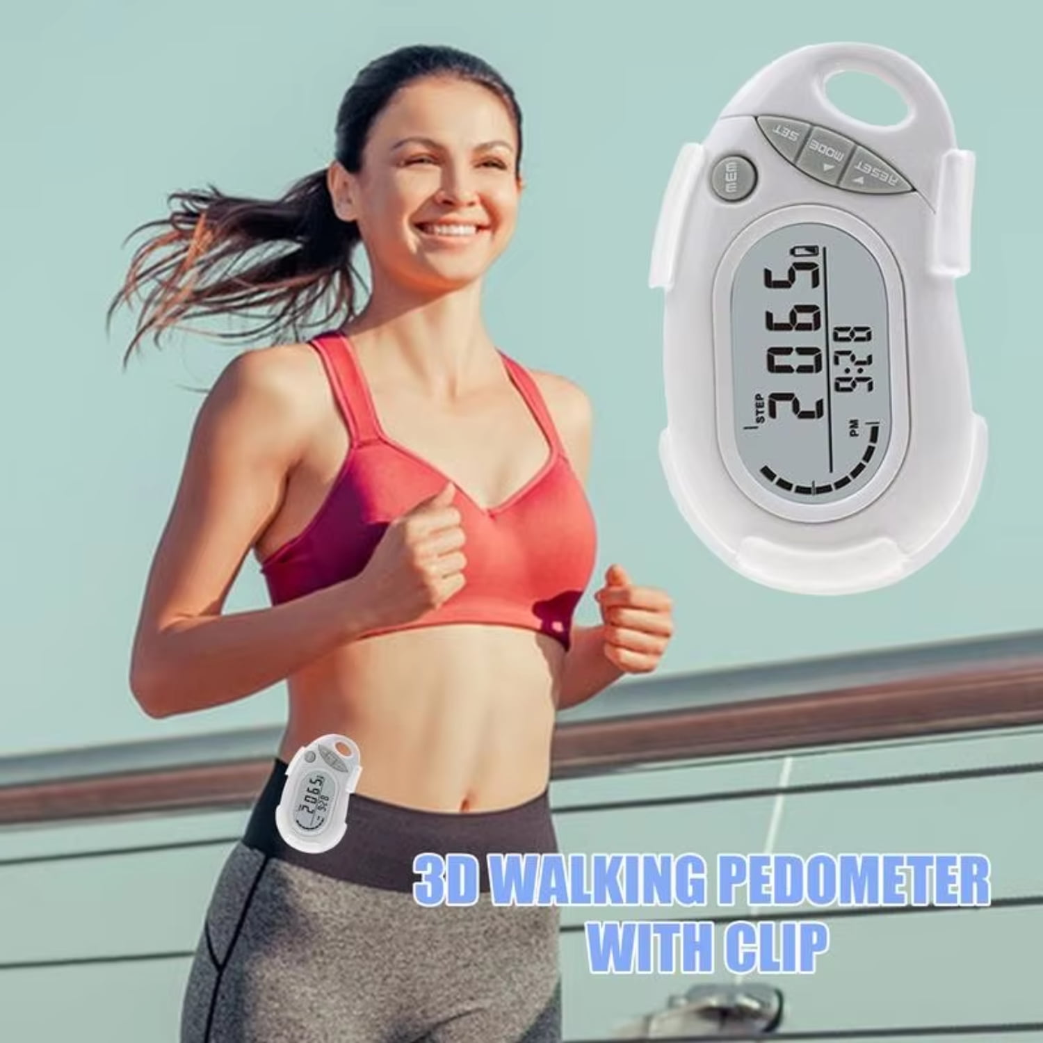 Accurate 3D Pedometer with Large Digital Display for Simple Walking ... Accurate 3D Pedometer with Large Digital Display for Simple Walking ...