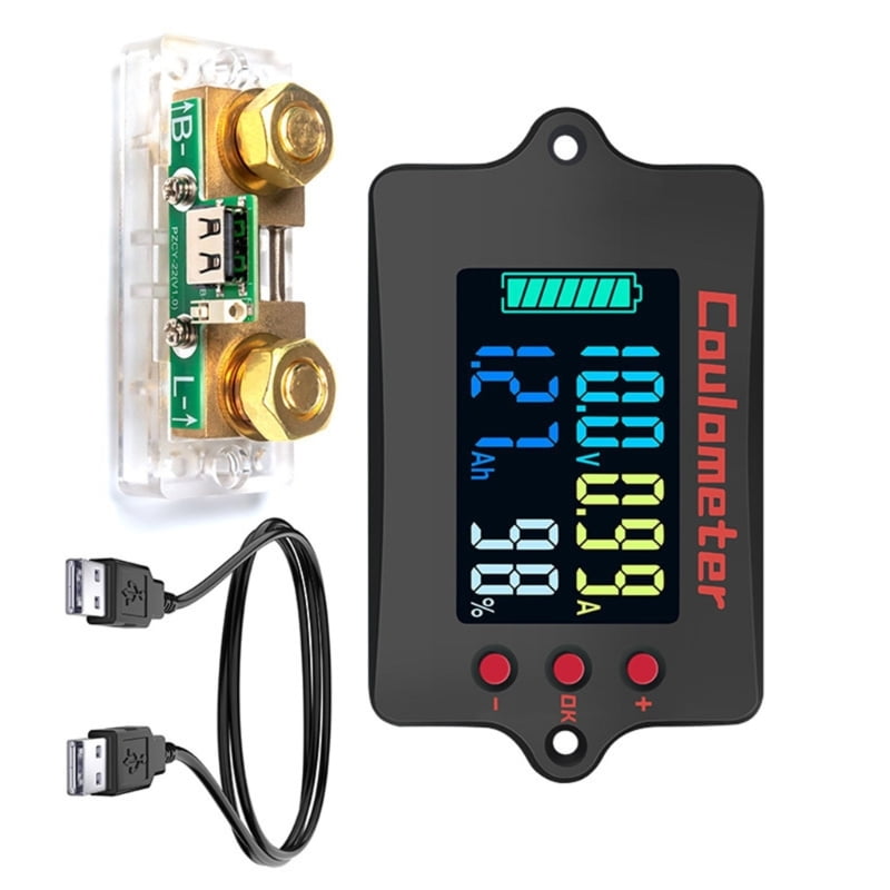 Accurate 8-120V Battery Tester Coulomb Meter Lithium Battery Counter ...