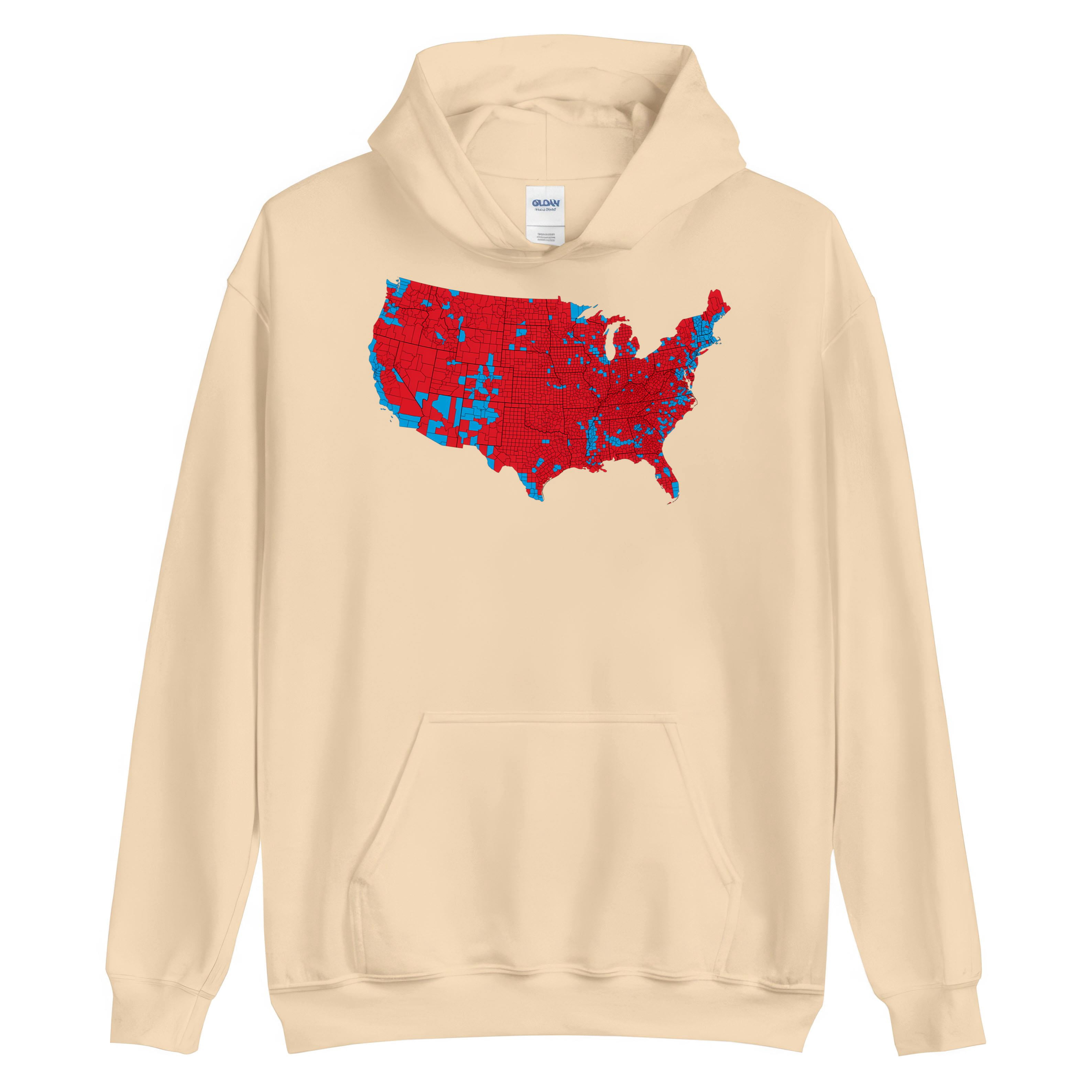Accurate Map of 2024 Election Results T-Shirt-TH40001 - Walmart.com