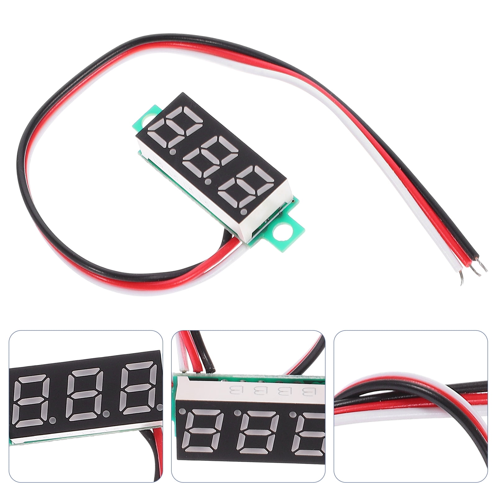 Accurate LED Digital Voltmeter Board Module DC4-30V 0-10A Voltmeter ...